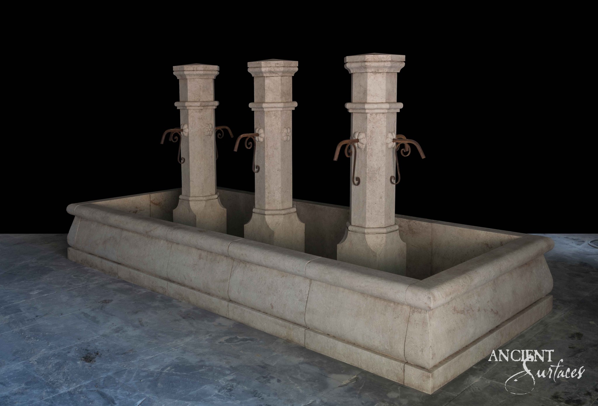 reclaimed fountains – Antique Stone Pool Fountains by Ancient Surfaces.