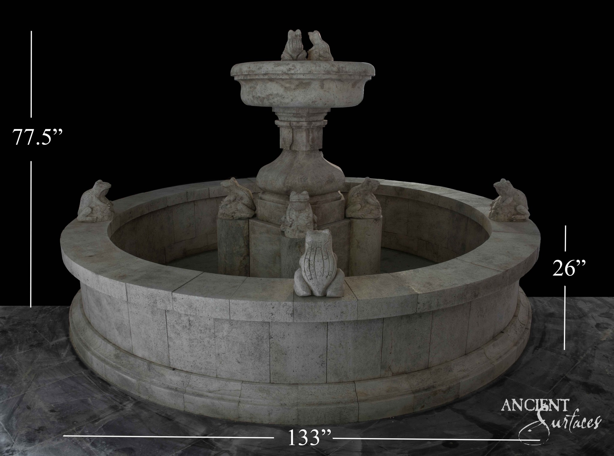 reclaimed fountains – Antique Stone Pool Fountains by Ancient Surfaces.